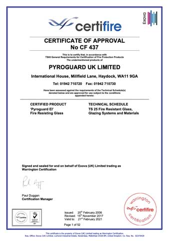 Certification - Pyroguard