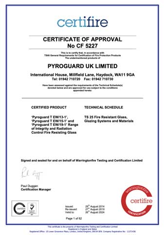 Certification - Pyroguard